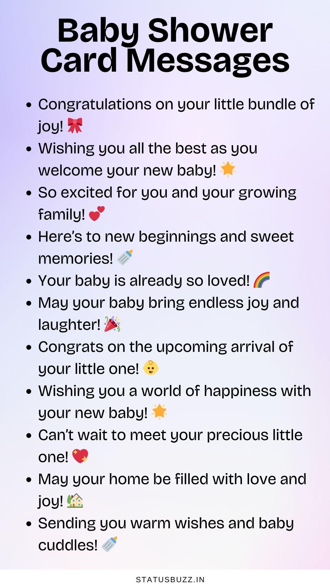 120+ Baby Shower Card Messages & Greetings - Biz Minds