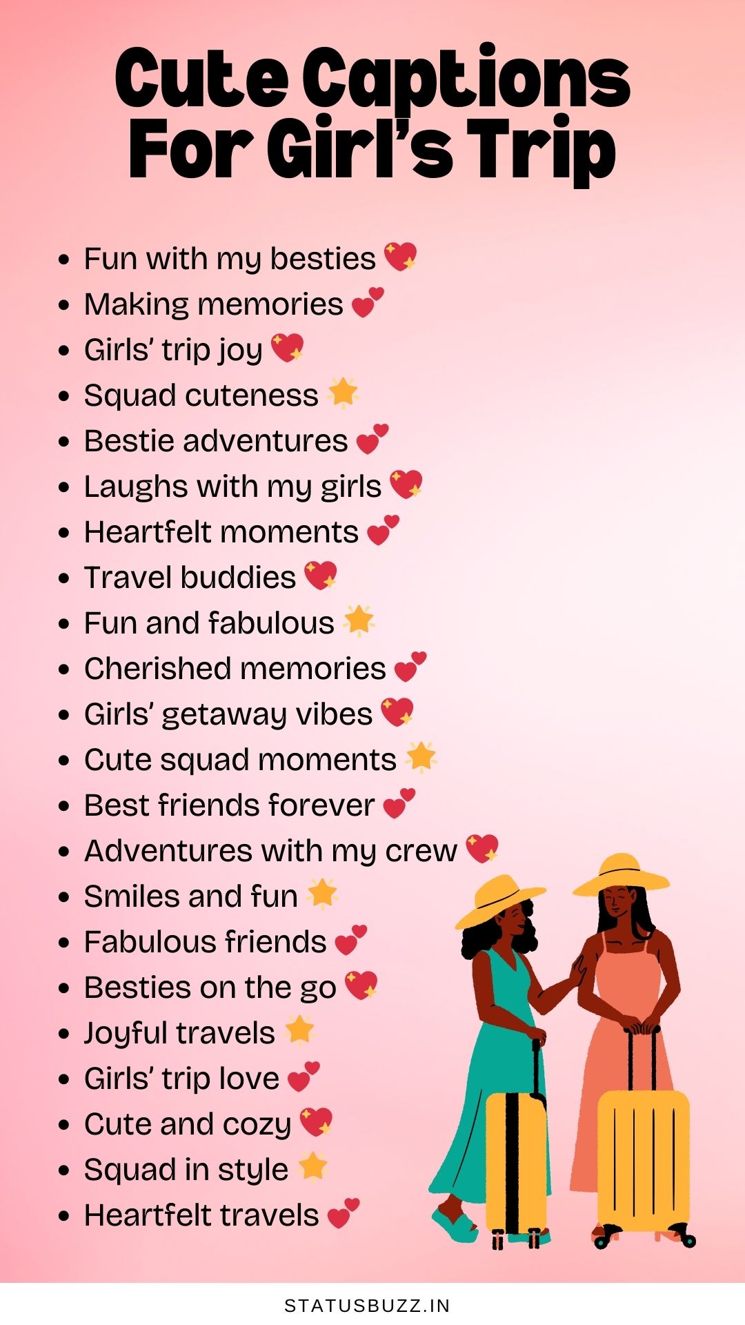 100+ Girl’s Trip Captions & Quotes For Instagram - Biz Minds