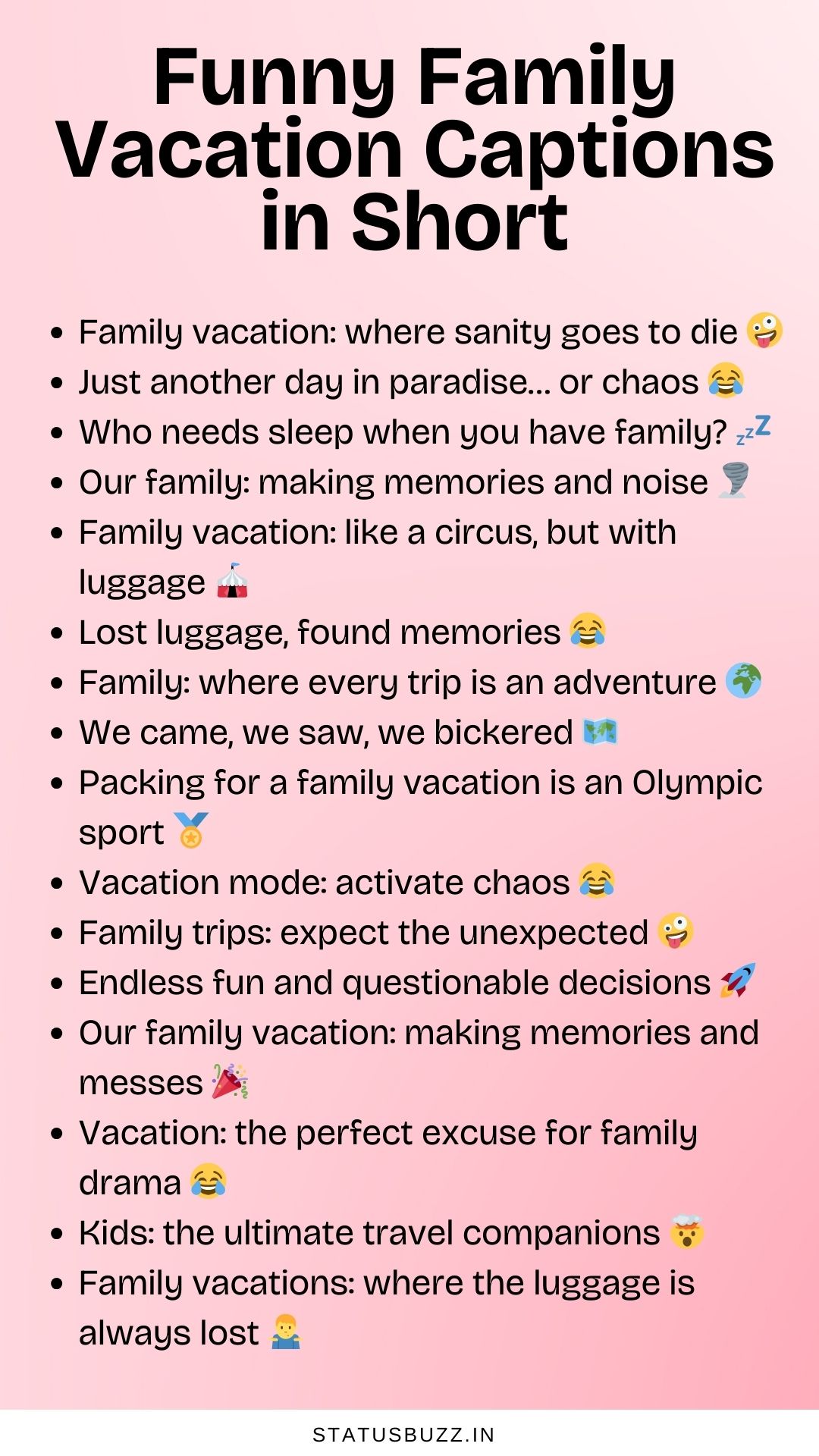 120+ Family Vacation Captions & Quotes - Biz Minds