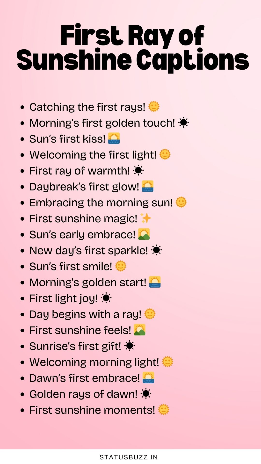 120+ Sunshine Captions & Quotes For Instagram - Biz Minds