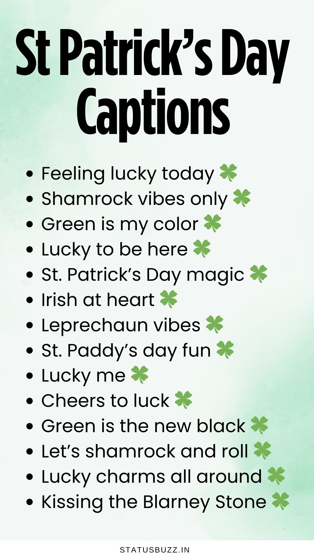 180+ St. Patrick’s Day Captions For Instagram - Biz Minds